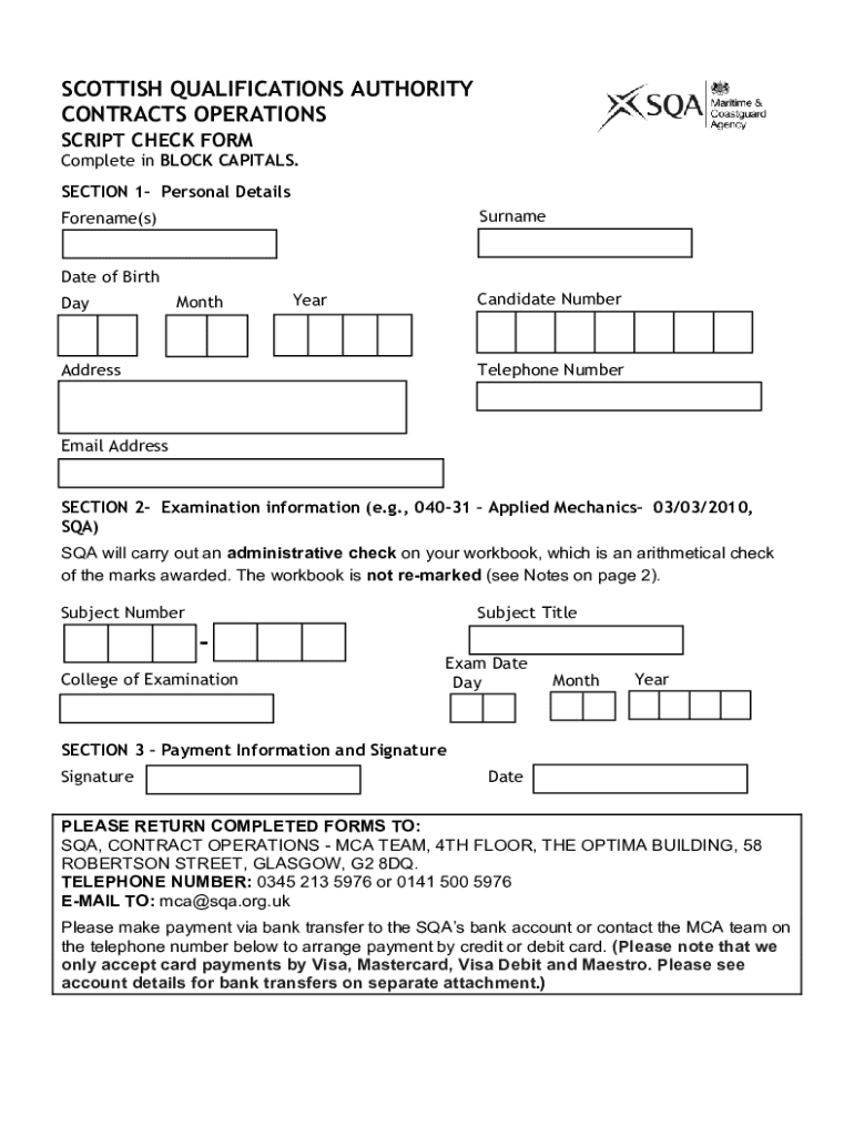 Fillable Online Timetable for Examinations for Certificate of Competency ... Fax Email Print ...