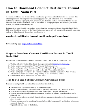 Fillable Online LIC ADO Conduct Certificate Format PDF Download Fax ...