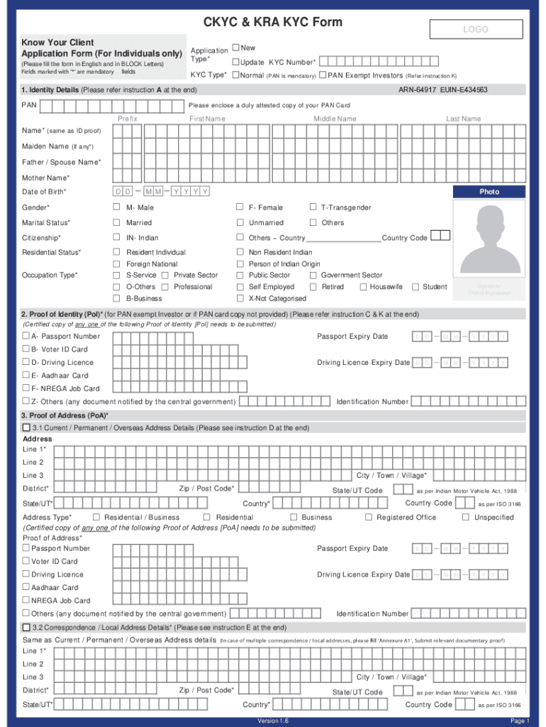 Fillable Online What is the CKYC number, and where can it be found? Fax Email Print - pdfFiller