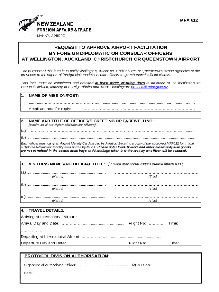 MFA 612 - Guidelines. 896466 v1 Doc Template | pdfFiller