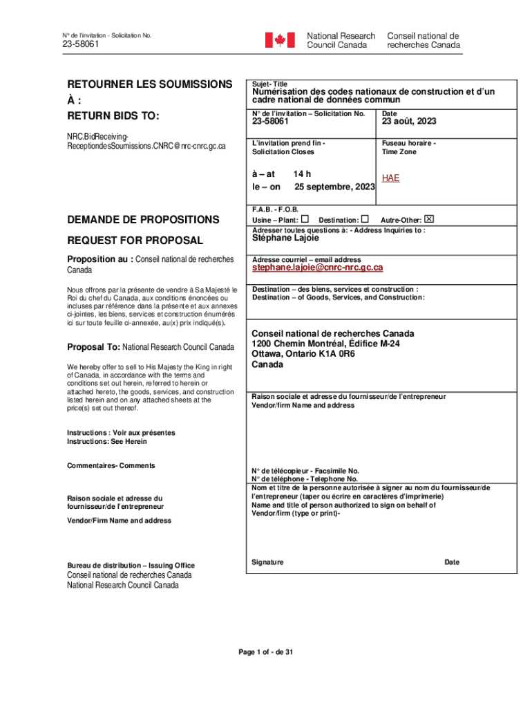 Remplissable En Ligne Solicitation ClosesL'invitation prend fin at2: ... Faxer Email Imprimer ...