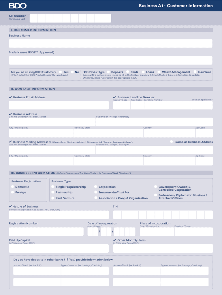 Fillable Online BDO Unibank - What should you keep in mind when taking ...
