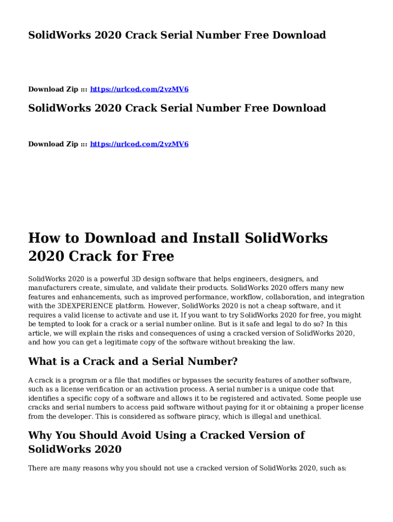 Fillable Online How to change SOLIDWORKS Serial Number of your ...