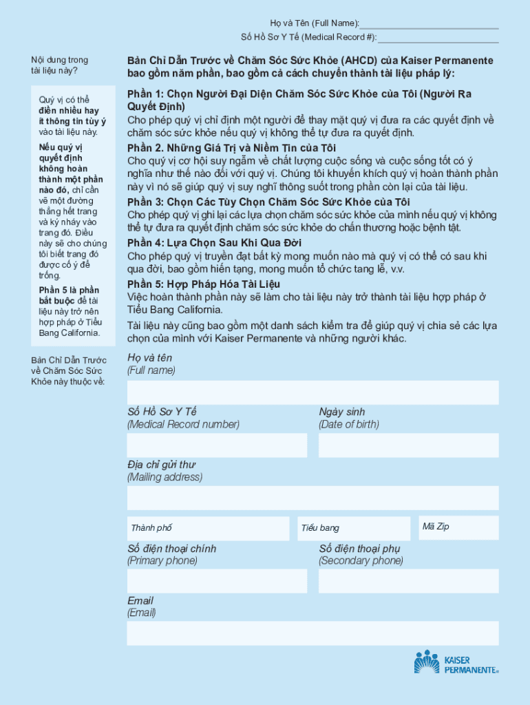 Fillable Online Advance Health Care Directive - Life Care Planning (LCP) Fax Email Print - pdfFiller