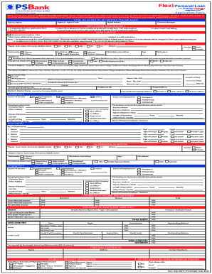 Fillable Online Flexi Personal Loan Application Form Fax Email Print ...