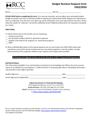 Fillable Online 2023-24 Budget Revision Request Form Fax Email Print ...