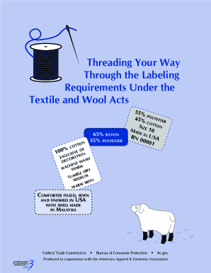 Fillable Online guidance on the Textile Products (Labelling and Fibre ...