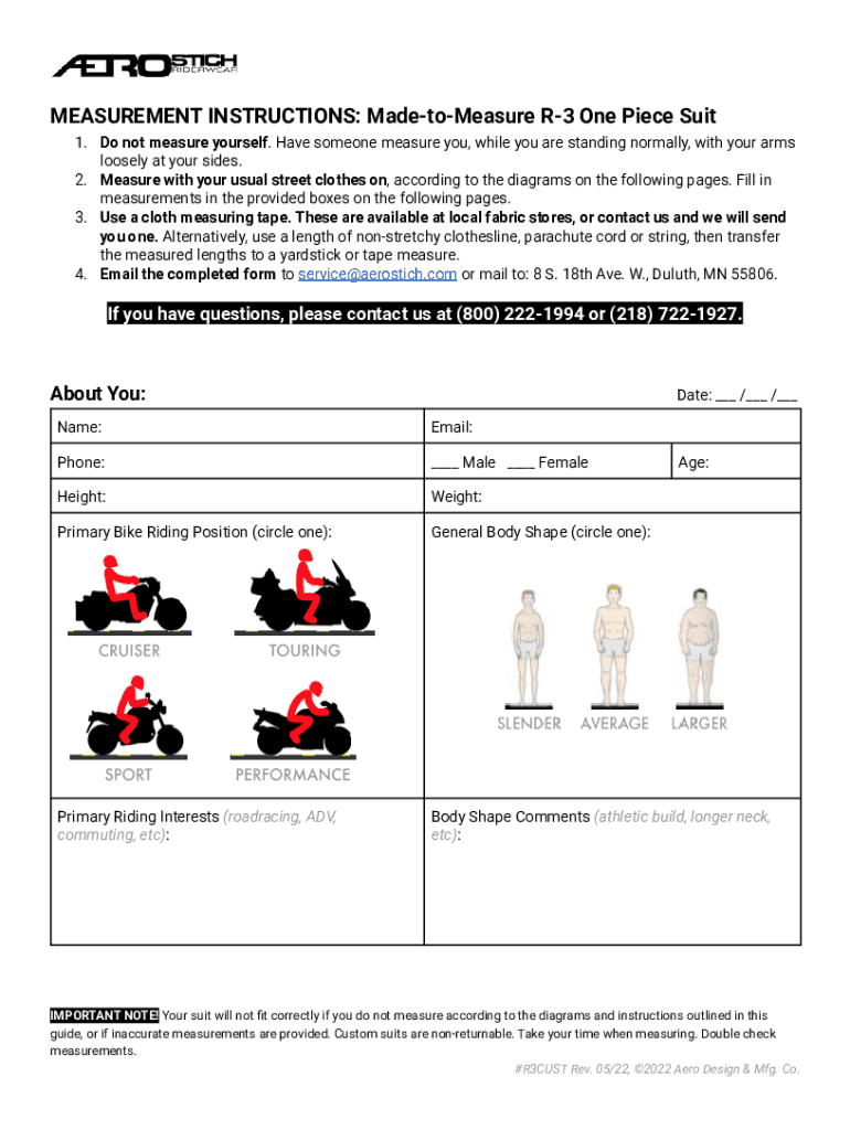Fillable Online Copy of Custom Suit Measurement Form Fax Email Print ...