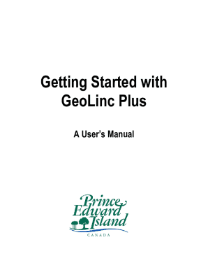 Fillable Online Getting Started with GeoLinc Plus. A Users Manual Fax ...