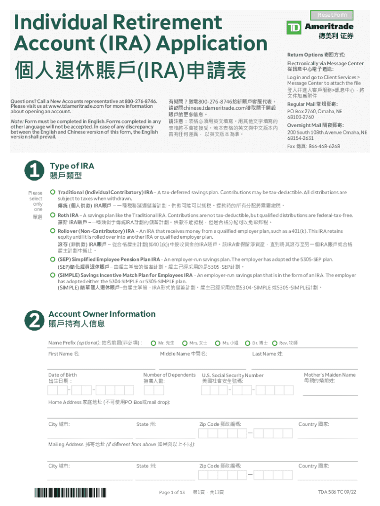 Fillable Online Beneficiary Individual Retirement Account (IRA ...