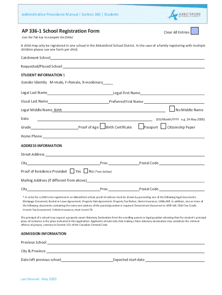 Fillable Online S-1.A: Administrative Procedures School Admissions Fax ...