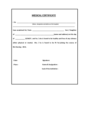 Fillable Online -V, VI & VII - Certificate of Disability Fax Email ...