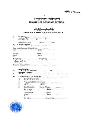 Fillable Online Application for a licence to carry out licensed ...