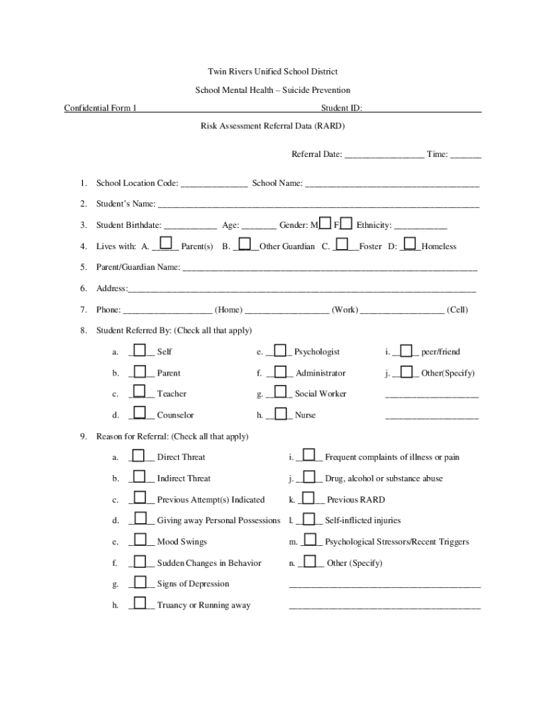 Fillable Online ALSDE Model Policy for Suicide Awareness, Prevention ...