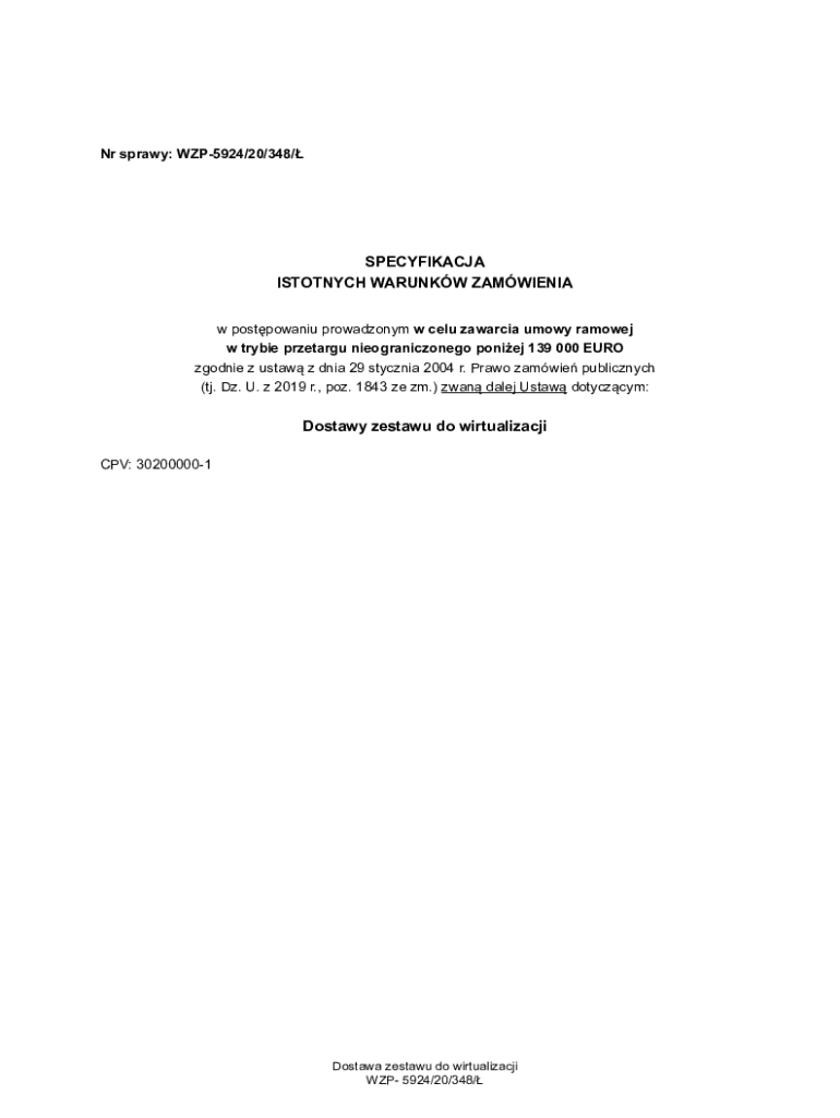 Fillable Online Nr sprawy: WZP-5924/20/348/ Fax Email Print - pdfFiller