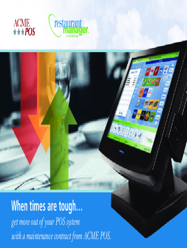 Fillable Online Acme Point of Sale: Solutions for Specialty Retail Fax ...