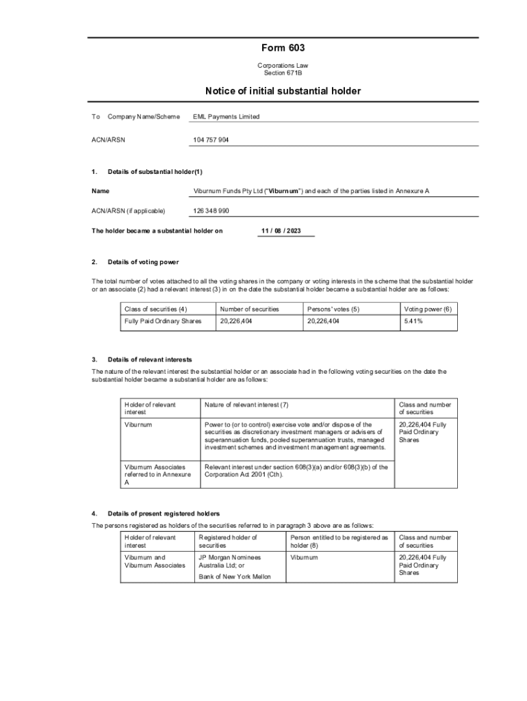 Fillable Online EML Form 603 15.08.23.pdf Fax Email Print - pdfFiller