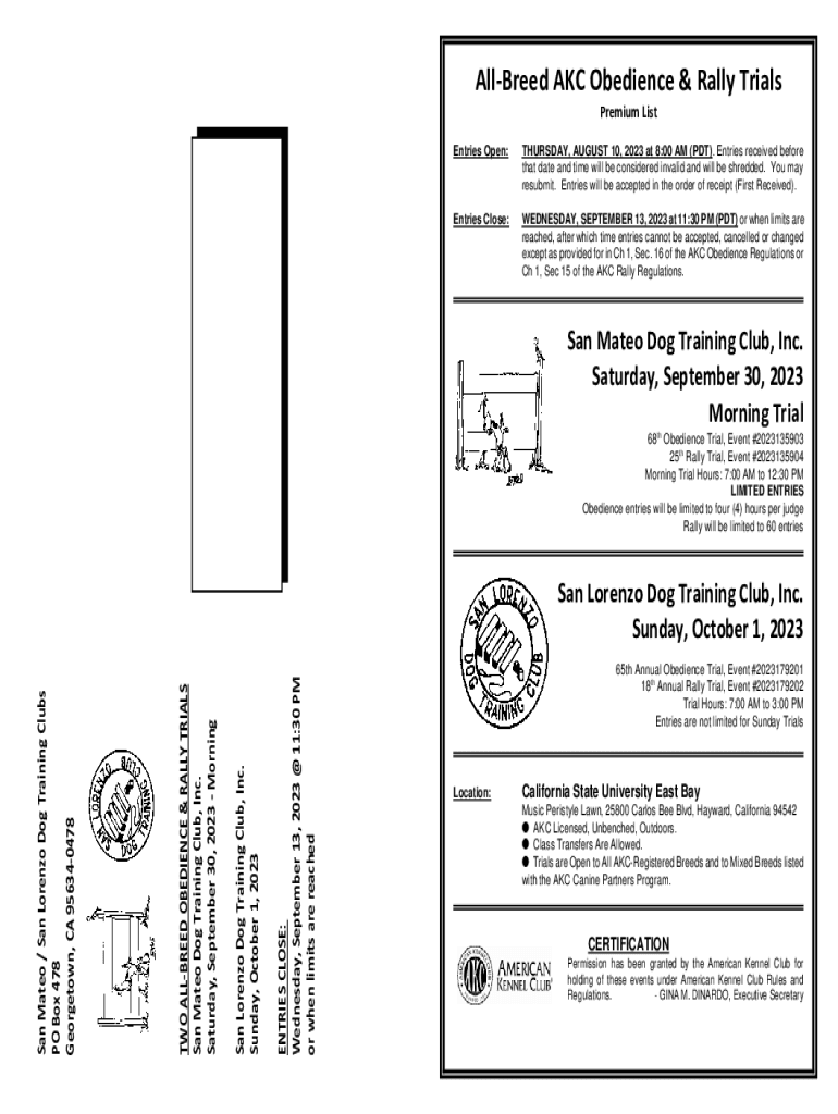 Fillable Online Dog Obedience Competition 101: How Obedience Works Fax Email Print - pdfFiller