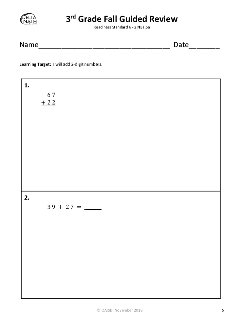 Fillable Online 4 NBT 2 Read And Write Multi digit Whole Numbers Usi