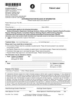Fillable Online Authorization for Release of Information (764) Eng Fax Email Print - pdfFiller
