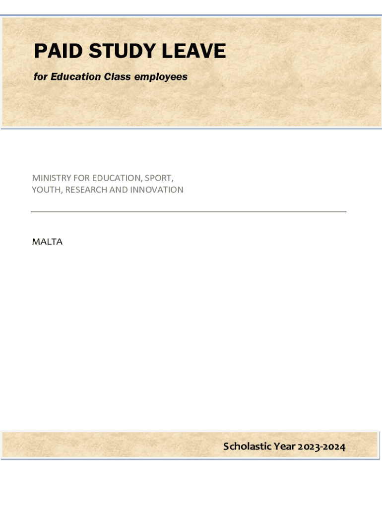 Fillable Online Procedures-and-Guidelines-for-Paid-Study-Leave-Category ...