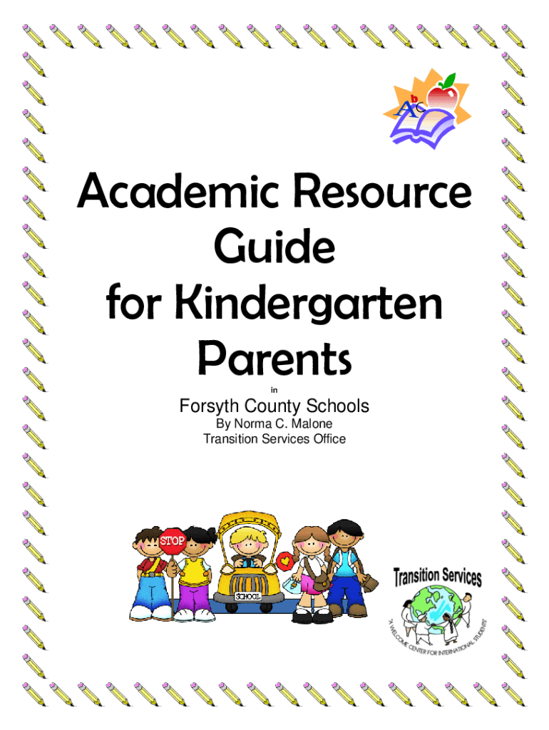 Fillable Online Helping Children Transition from Kindergarten to First ...