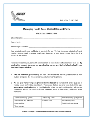 Fillable Online Managing Health Care- Medical Consent Form Fax Email ...