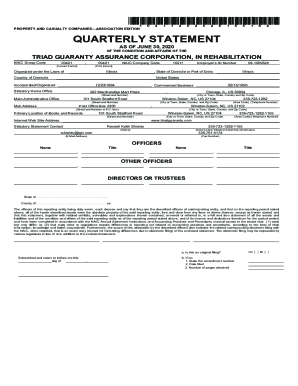 Fillable Online *24350202020100102* QUARTERLY STATEMENT Fax Email Print ...