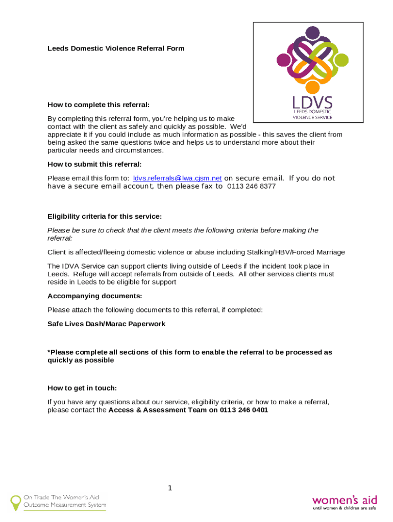 Making a MARAC referral for domestic violence and abuse ...