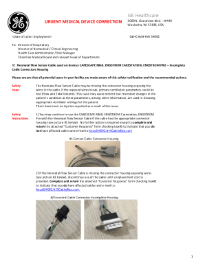 Fillable Online URGENT MEDICAL DEVICE RECALL 3000 ... Fax Email Print ...