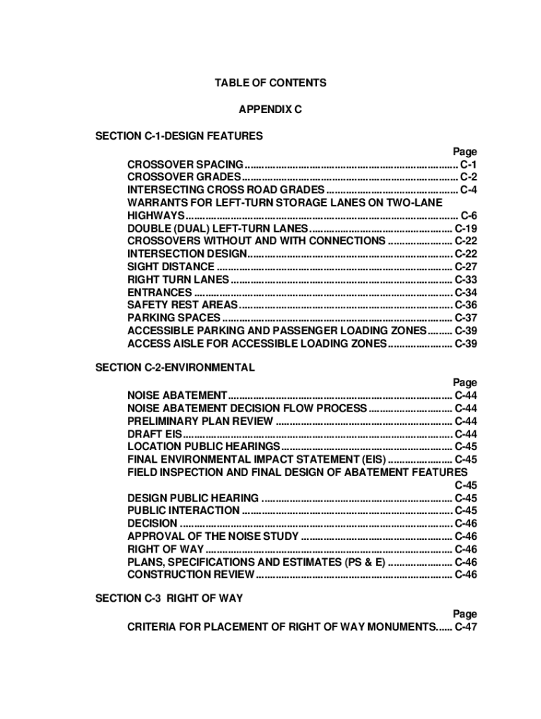 Fillable Online APPENDIX C SECTION C-1-DESIGN FEATURES Page ... Fax ...