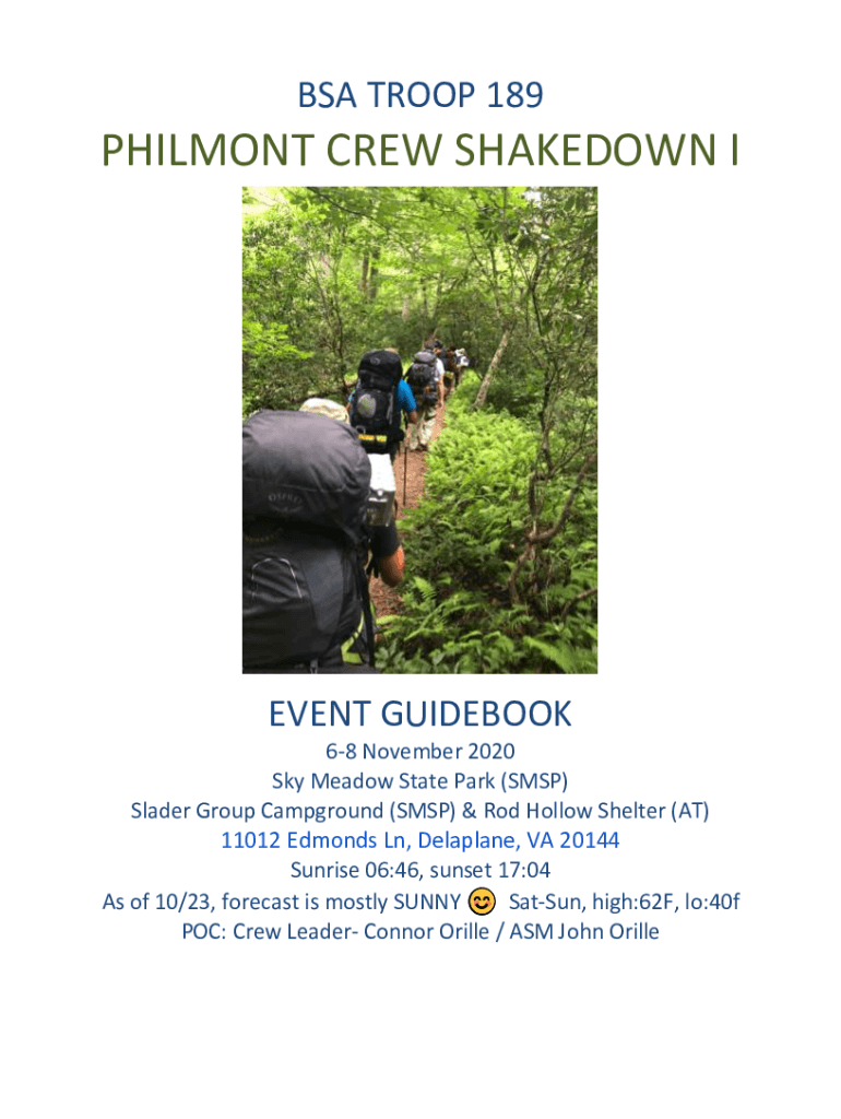 Fillable Online High Adventure RoadmapScouts BSA Troop 39 Chapel Hill ... Fax Email Print ...