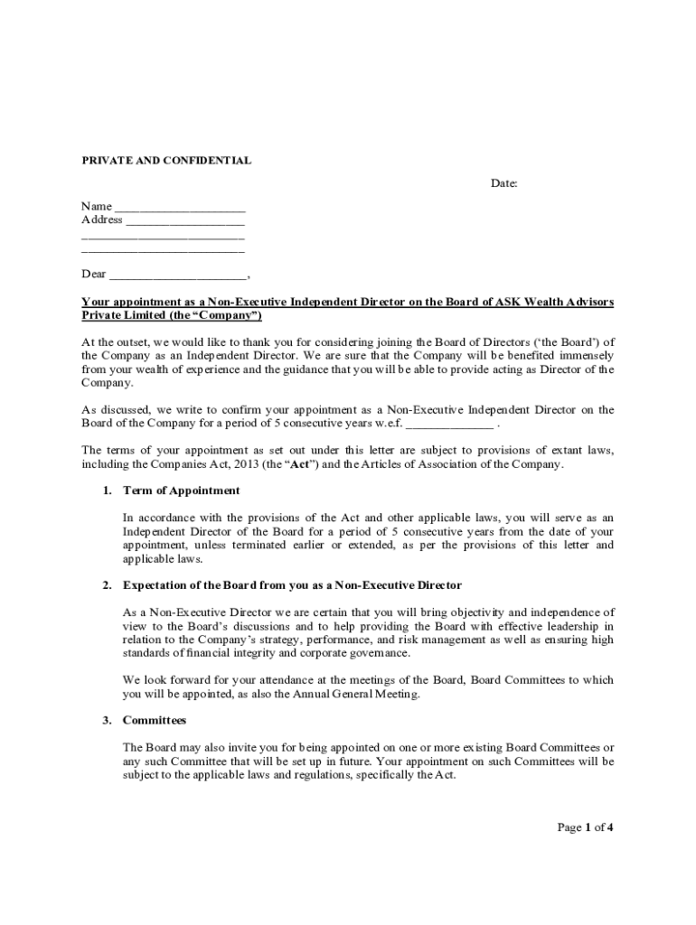 Fillable Online Sample Appointment Letter IDs.doc Fax Email Print ...