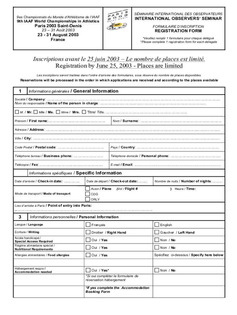 Remplissable En Ligne SIO Form REG.doc Fax Email Imprimer - pdfFiller