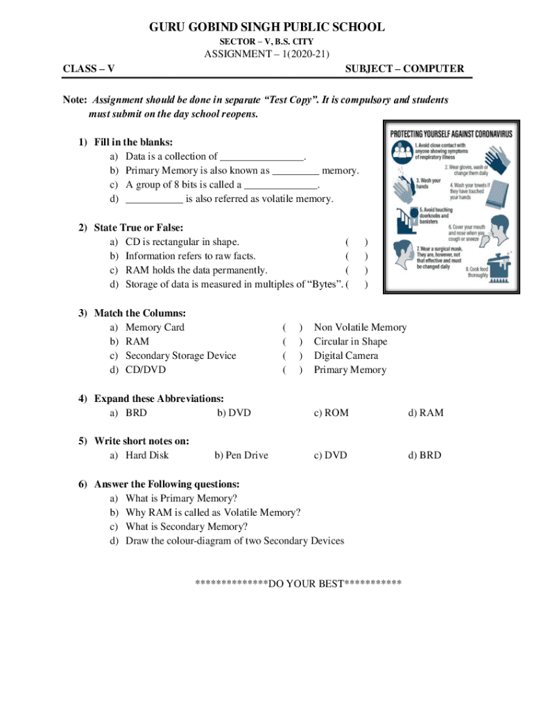 Fillable Online Guru Gobind Singh Public School Sec-5, BS City Session ... Fax Email Print ...