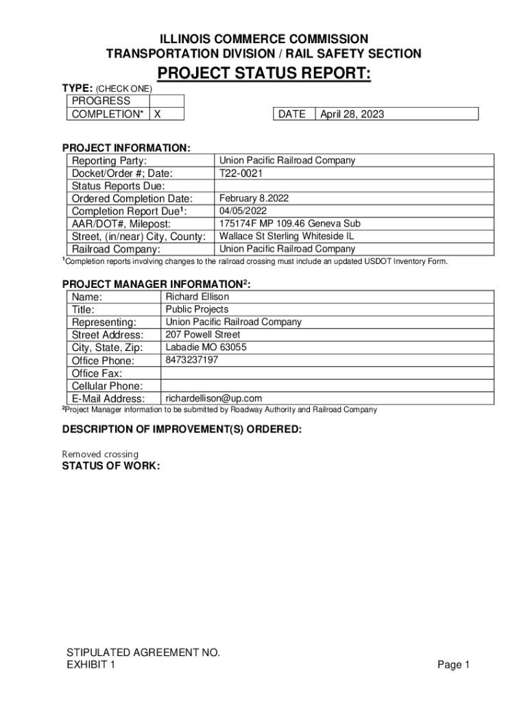 Fillable Online icc illinois COMPLETION* X Fax Email Print - pdfFiller