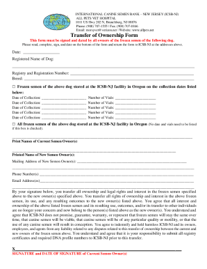 Fillable Online Updated Dog Information and Agreement Form Fax Email ...