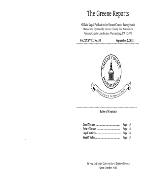 Fillable Online Attorneys - Greene County, PA Fax Email Print - pdfFiller