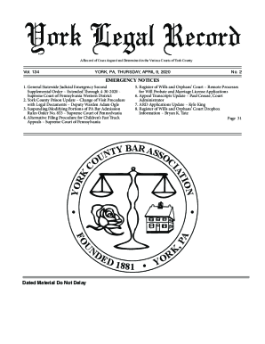 Fillable Online Register of Wills and Orphans Court Remote Processes Fax Email Print - pdfFiller