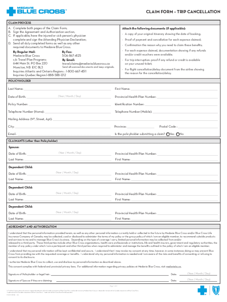 Fillable Online Accident & Sickness - Claim Form & Claimant's Statement ...