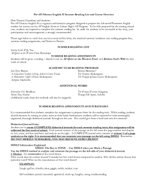 Fillable Online Pre-AP English 2 - Courses - College Board Fax Email ...