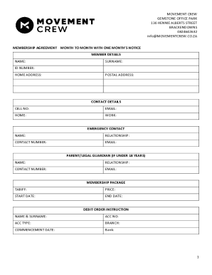 Fillable Online movement crew Fax Email Print - pdfFiller