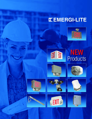 Fillable Online Emergi-Lite New Products Catalogue. Emergi-Lite New ...