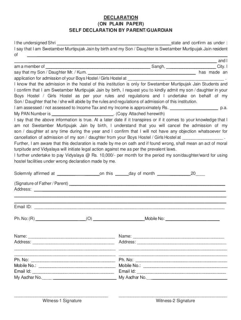 Fillable Online Affidavits-and-Undertakings-for-students.pdf Fax Email ...