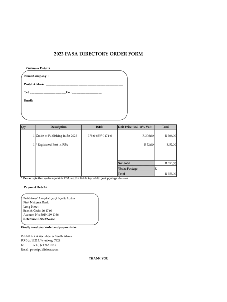 Fillable Online publishsa co PASA Internship Orientation Programme in ...