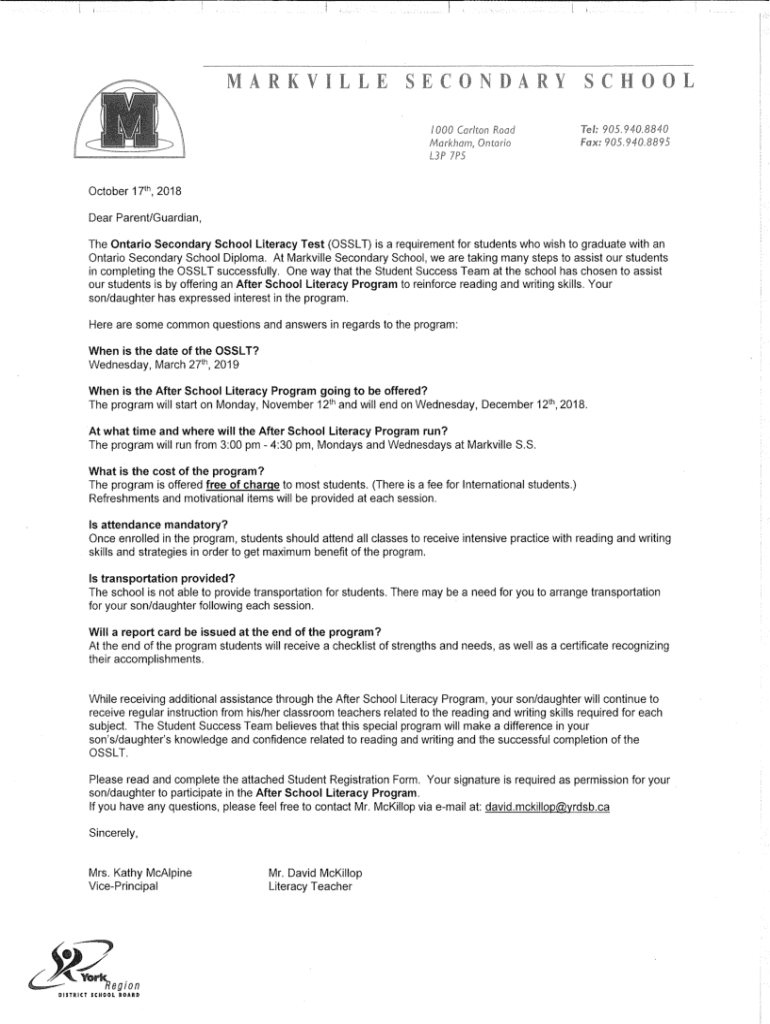 Fillable Online Pages - Markville S.S. Fax Email Print - pdfFiller