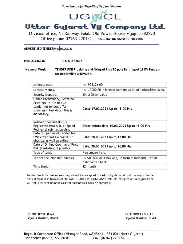 Fillable Online DIVISION OFFICE, GANDHINAGAR RURAL. OPEN ... Fax Email Print - pdfFiller