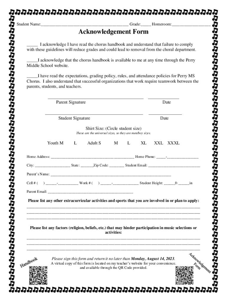 Fillable Online Acknowledgement Form - Connect Suite Fax Email Print - pdfFiller