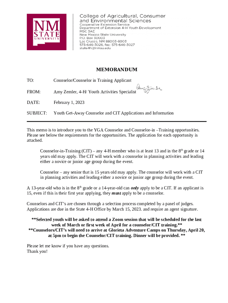 4-H Youth Development letterhead template Doc Template | pdfFiller