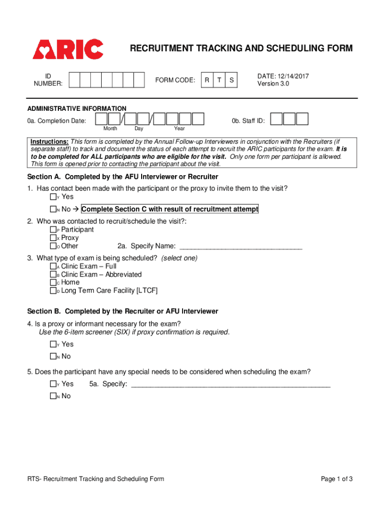 Fillable Online Policies, Forms, Guidelines - ARIC Fax Email Print - pdfFiller